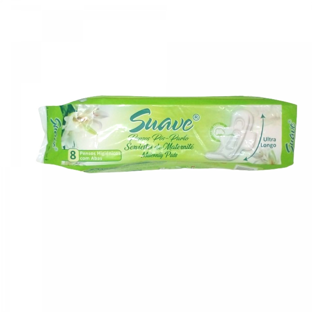 PENSO HIGIENICO SUAVE POS-PARTO ULTRA LONGO C/ALAS 8UN - 30000957 ...